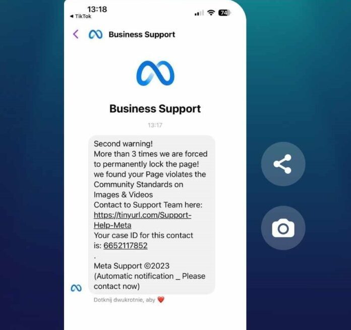 Uważaj na wiadomości od supportu Meta – to może być oszustwo - ISPortal